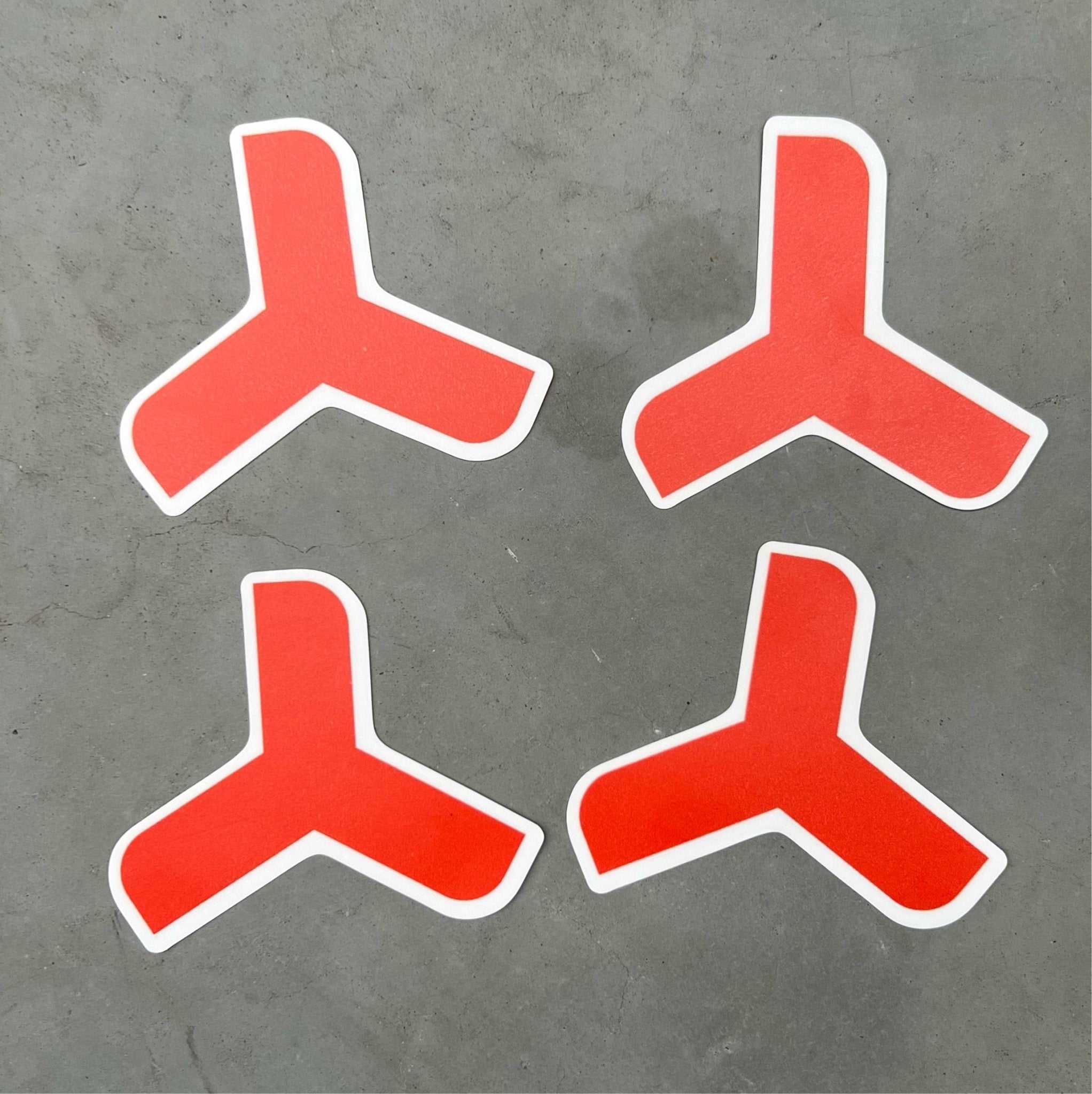 GND Triadic Spike Stickers | GND Fitness